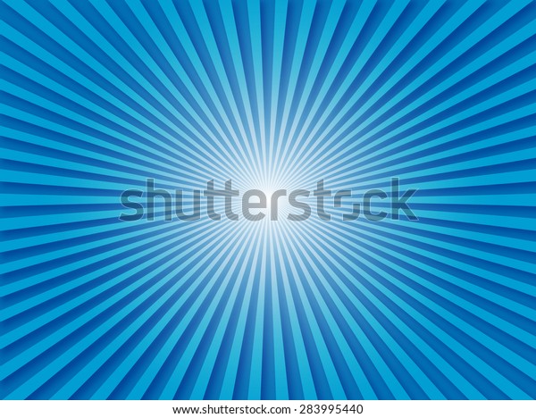 Abstract Blue Radial Rays Lighting Background Stock Illustration ...