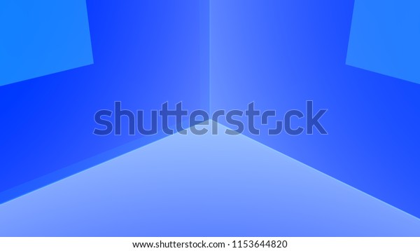 Abstract Blue Scene Background Two Walls Stock Illustration 1153644820 ...