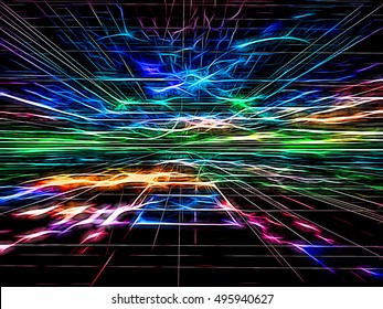 Abstract Bright Technology Background Computergenerated Image Stock ...