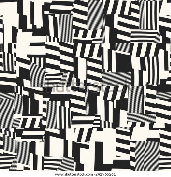 Abstract Broken Striped Block Background Seamless Stock Illustration ...