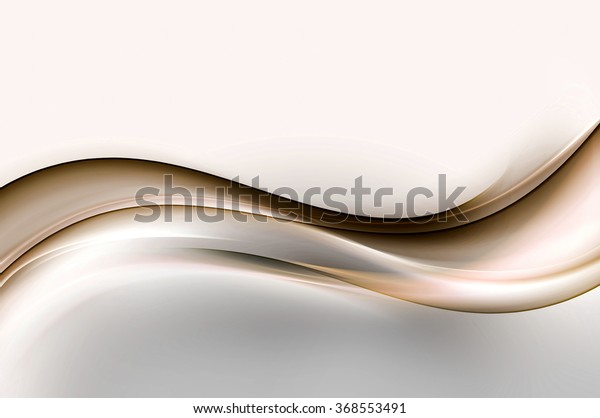 Abstract Brown Wave Design Background Stock Illustration 368553491 ...