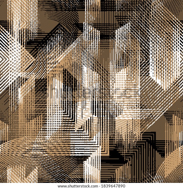 Abstract Brush Effect Textured Background Seamless Stock Illustration ...