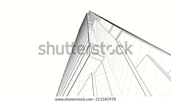 Abstract Building Skyscraper Stock Illustration 211585978 | Shutterstock