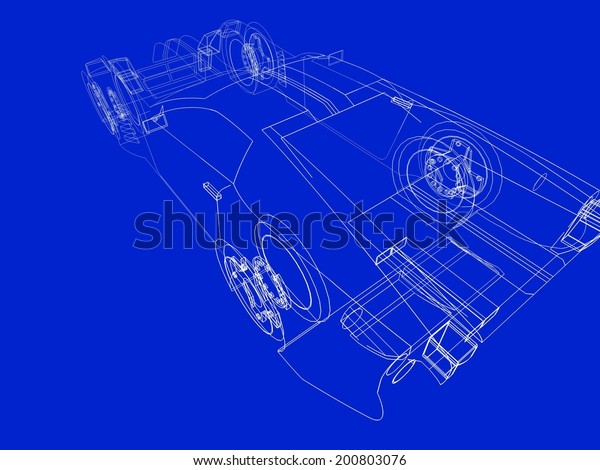Abstract Car Stock Illustration 200803076