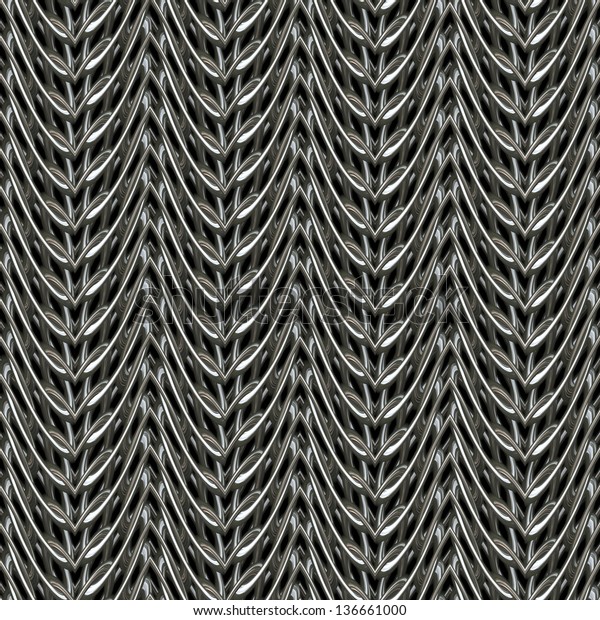 Abstract Chain Mail Grid Texture Seamless Stock Illustration 136661000