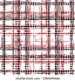 Abstract Check Print Crowbar Pattern Glen Stock Illustration 1384696466 ...