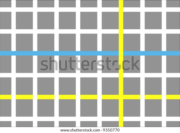 Abstract City Grid Map Stock Illustration 9350770