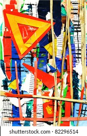 Abstract Collage Triangle Stock Illustration 82296514 | Shutterstock