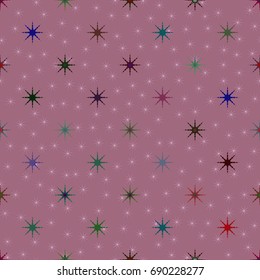 Seamless Vintage Atomic Stars Background Retrostylized Stock Vector ...