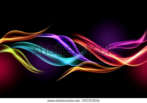 Abstract Colorful Background Flames Effect Lighting Stock Illustration ...