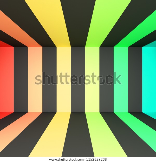 Abstract Colorful Perspective Background3d Rendering Stock Illustration ...