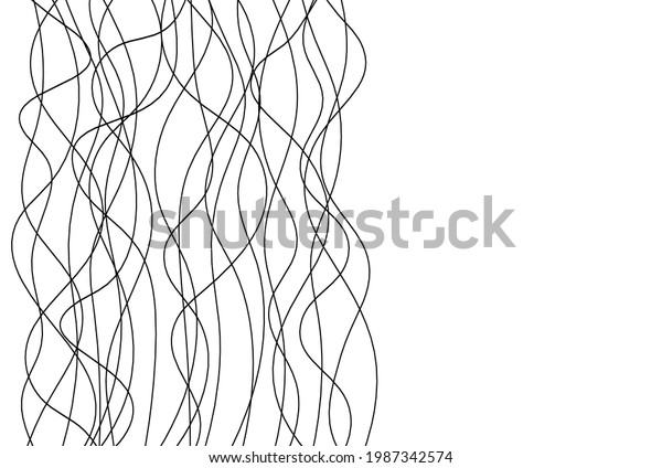 Abstract Continuous Vertical Lines Drawing On Stock Illustration ...