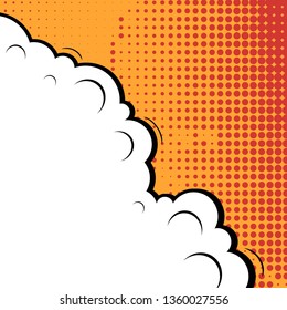 Two Tone Comic Background Blank Speech Stock Vector (Royalty Free ...