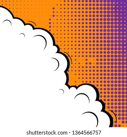 Two Tone Comic Background Blank Speech Stock Vector (Royalty Free ...