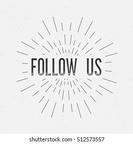 686 Follow us logo Images, Stock Photos & Vectors | Shutterstock