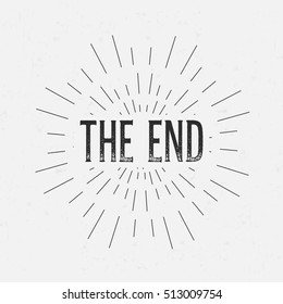 Abstract Creative Design Layout Text End Stock Illustration 513009754 ...