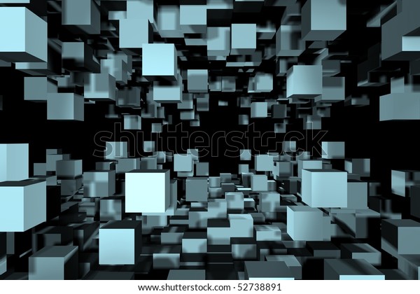 Abstract Cube Design 3d Image Stock Illustration 52738891