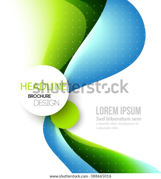 Abstract Curved Lines Background Template Brochure Stock Illustration ... Abstract Curved Lines Background Template Brochure Stock Illustration ...