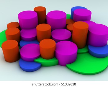 Abstract Cylinders Stock Illustration 51332818 | Shutterstock