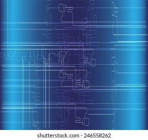 Abstract Dark Blue Technical Background Template Stock Illustration ...