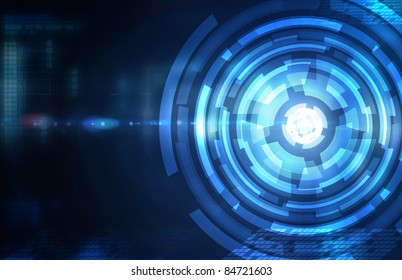 Abstract Dark Blue Technical Background Stock Illustration 84721603 ...