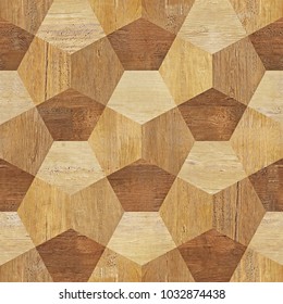 Abstract Decorative Blocks Seamless Pattern Wood Stock Illustration ...