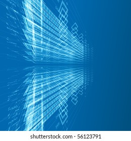 Abstract Design 3d Lines Shapes Perspective Stock Illustration 56123791 ...