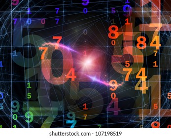 Abstract Design Made Numbers Abstract Design Stock Illustration ...