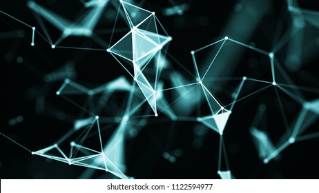Abstract Digital Background Big Data Visualization Stock Illustration ...
