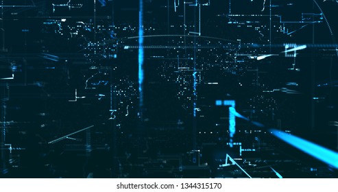 Abstract Digital Data Background Stock Illustration 1344315170 ...