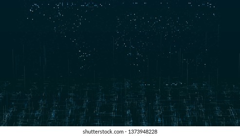 Abstract Digital Data Background Stock Illustration 1373948228 ...