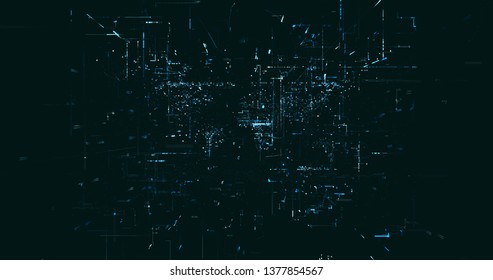 Abstract Digital Data Background Stock Illustration 1377854567 ...