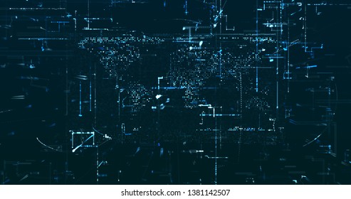 Abstract Digital Data Background Stock Illustration 1343465921