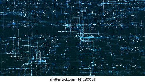 Abstract Digital Data Background 3d Rendering Stock Illustration ...