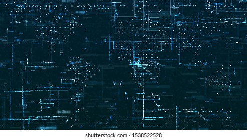 Abstract Digital Data Background 3d Rendering Stock Illustration 1538522528