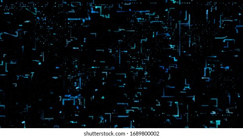 Abstract Digital Data Background 3d Rendering Stock Illustration ...
