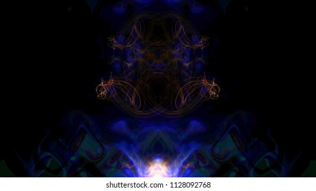 Abstract Distorted Background Unknown Creature Color 스톡 일러스트 1128092768 ...