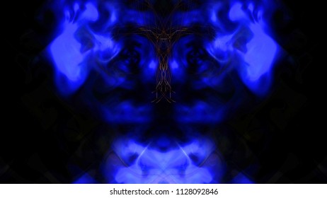 Abstract Distorted Background Unknown Creature Color Stock Illustration ...