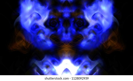 Abstract Distorted Background Unknown Creature Color Stock Illustration ...