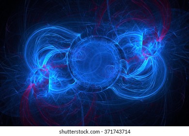 Abstract Electromagnetic Light Background Stock Illustration 371743714 ...