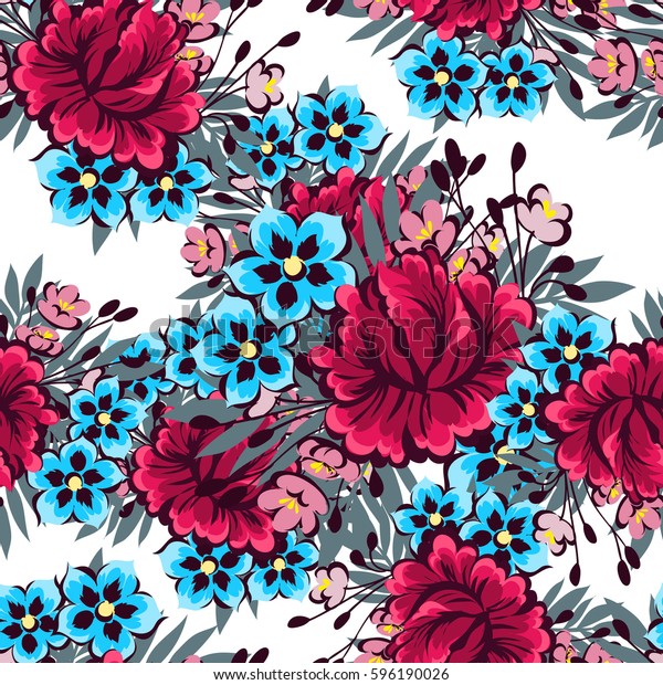 Abstract Elegance Seamless Pattern Floral Background Stock Illustration ... Abstract Elegance Seamless Pattern Floral Background Stock Illustration ...