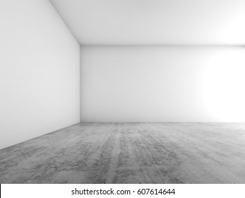 Abstract Empty Interior Background Blank White Stock Illustration ...