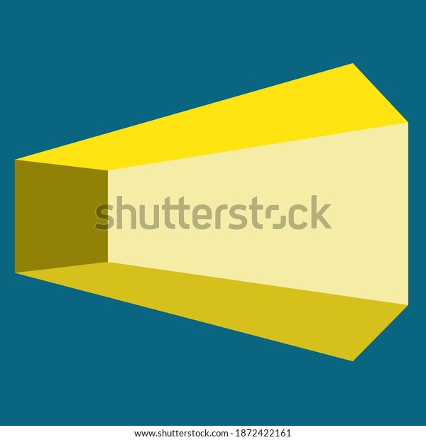 Abstract Empty Room Perspective Template Paper Stock Illustration ...