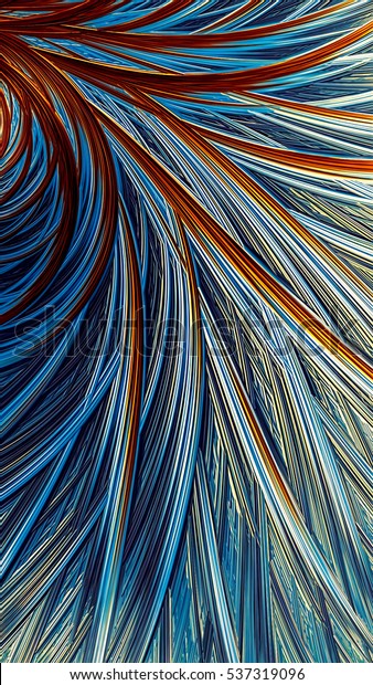 Abstract Feather Background Computergenerated Image Fractal Stock ...