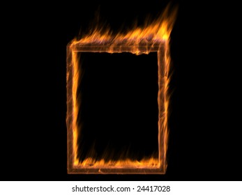 Abstract Fire Frame Stock Illustration 24417028 | Shutterstock