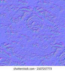 Abstract Flower Pattern Background Normal Map Stock Illustration ...