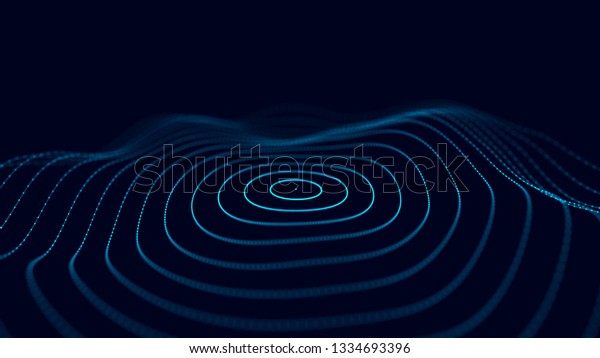 Abstract Futuristic Background Big Data Visualization Stock ...
