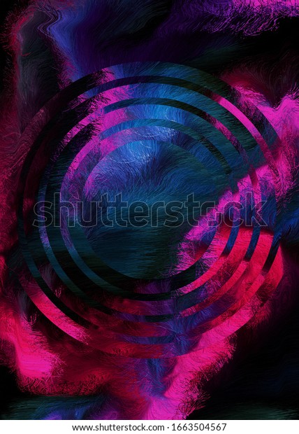 Abstract Geometric Artaesthetic Synthwave Cyberpunk Artsynthwave Stock ...