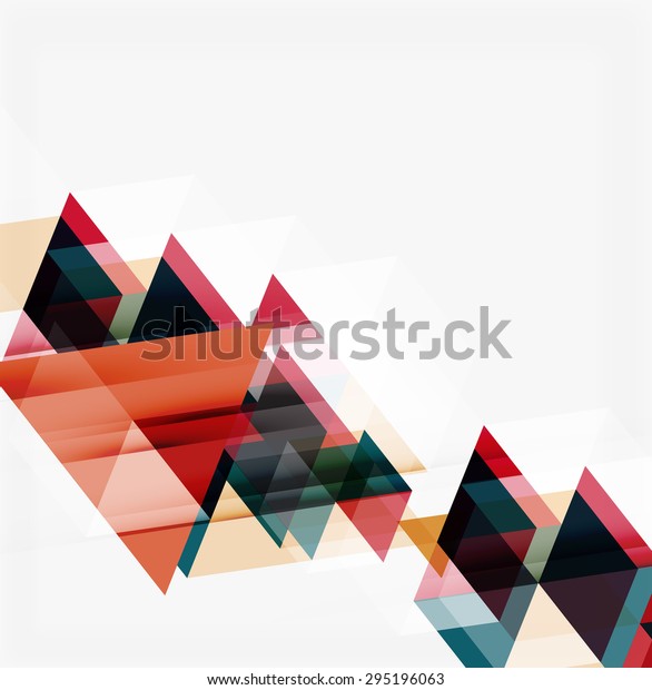 Abstract Geometric Background Modern Overlapping Triangles Stock ...