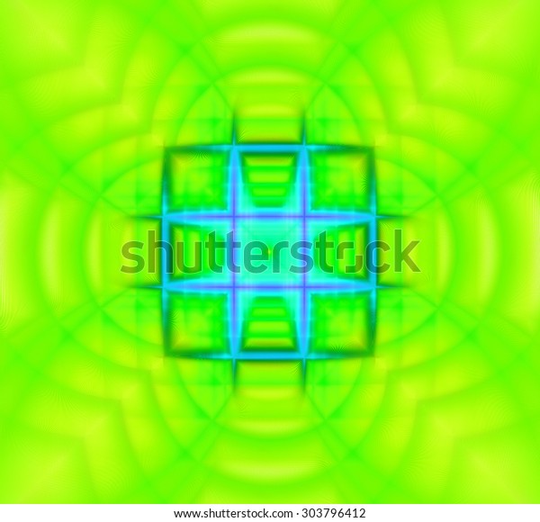 Abstract geometric background with a small square grid in the center ...